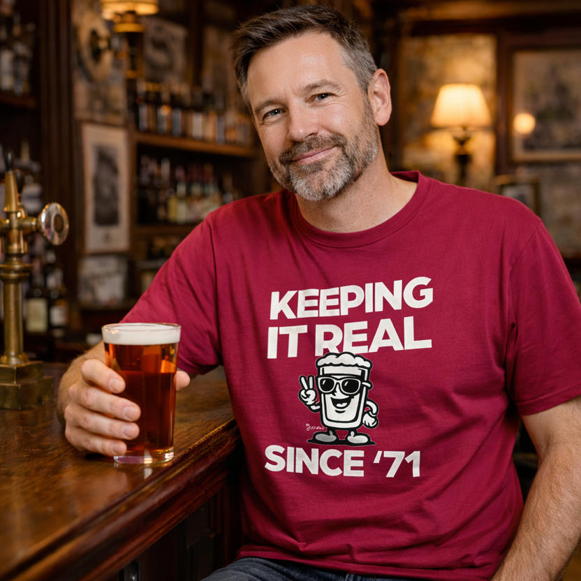 Keeping it Real T-Shirt – Camra-merch